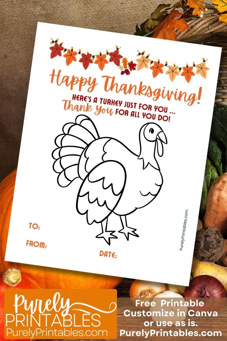 Edit Printable Thanksgiving From Teachers